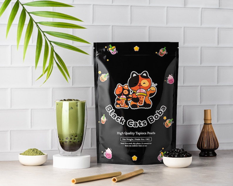 Traditional Tapioca Pearls 1KG Size (2.2LBS) | Chewy Boba for Making ...
