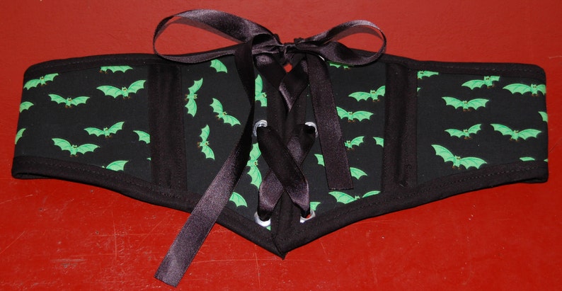 Gothic Green Bats Medium Dog Corset Waist Cincher - Etsy