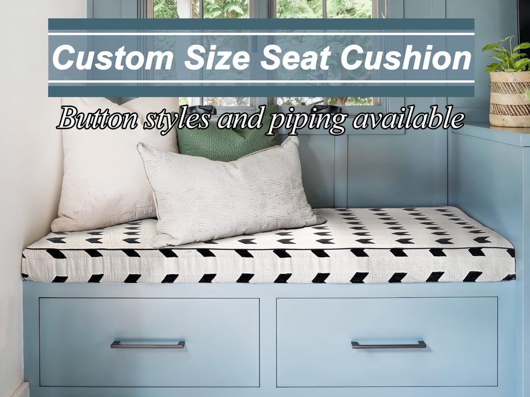 Black Diamond Pattern Cushions, Cotton and Linen Window Cushions ...