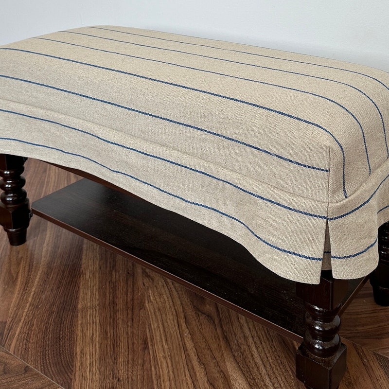 Linen Footstool Covers - Etsy