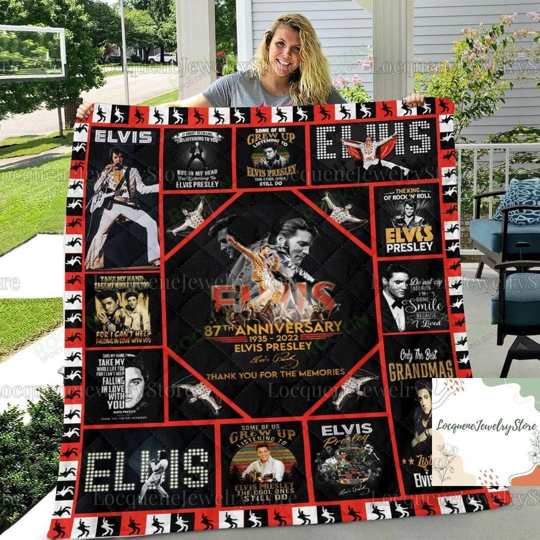 Elvis Presley Quilt, Elvis Quilt Pattern, King Size Quilt, Elvis Modern ...