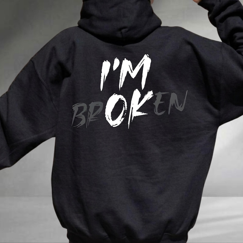 I'm Broken T-shirt, Mental Health Grunge Tee, Distressed Aesthetic - Etsy