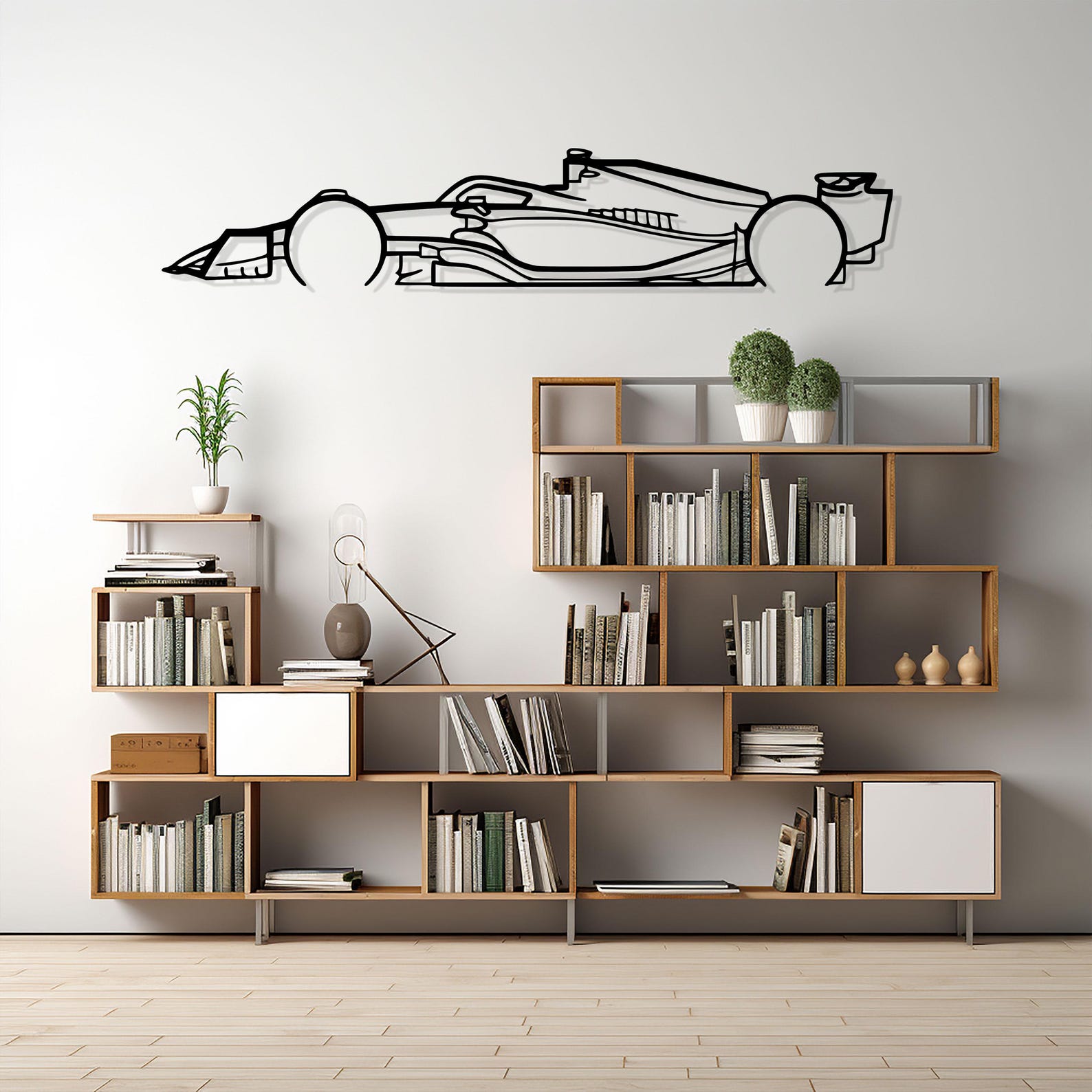 Formula Car Metal Line Art - F1 Fans Unique Gift - Man Cave Metal Decor ...