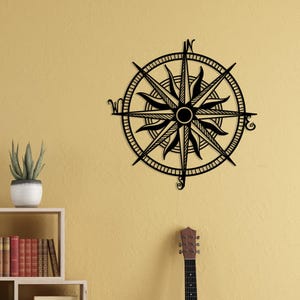 Compass Metal Wall Art, Metal Wall Art for Modern and Stylish ...