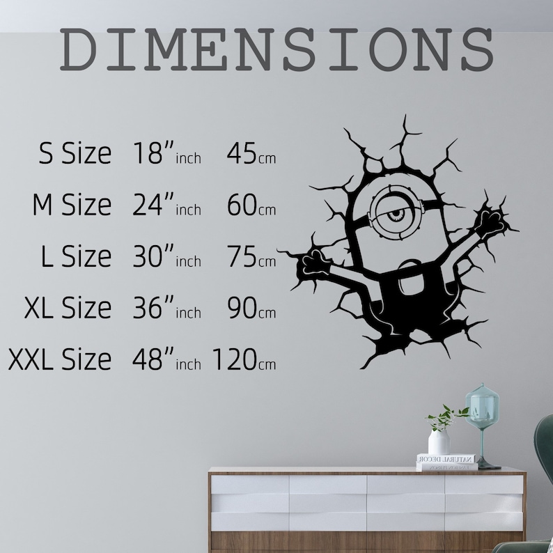 Minion Metal Wall Art 3D Effect Minion Character, Perfect for Kids ...