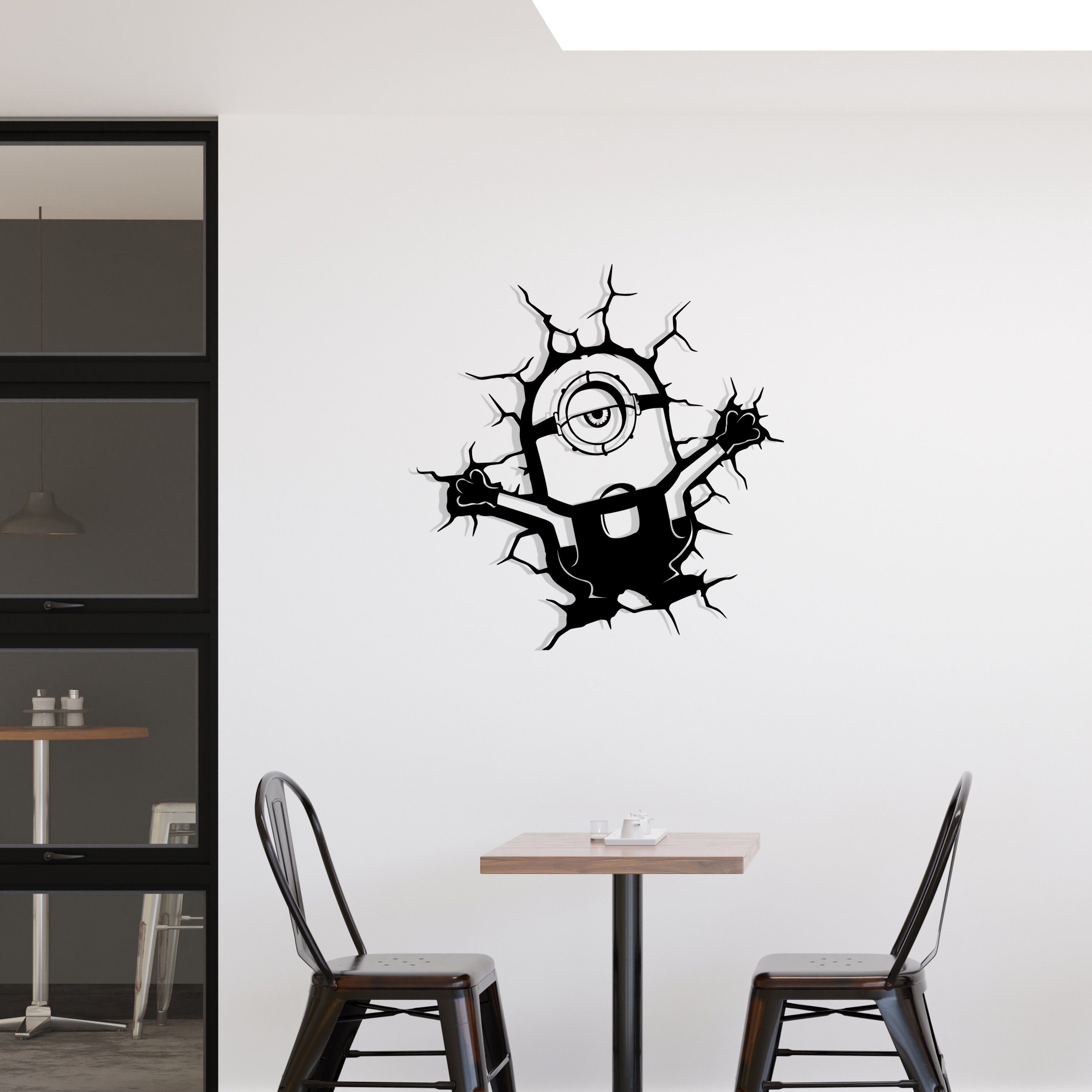 Minion Metal Wall Art 3D Effect Minion Character, Perfect for Kids ...