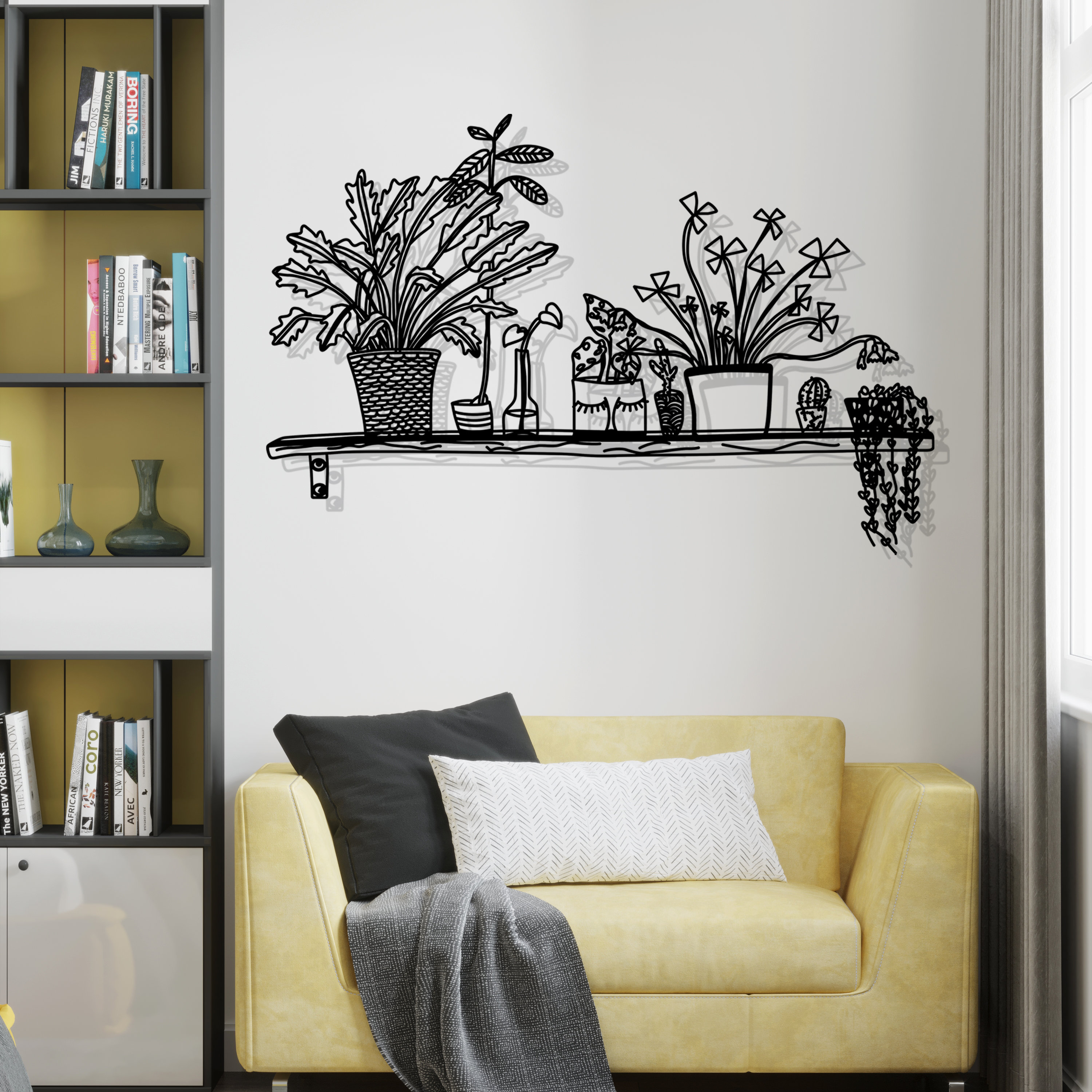 Flower Garden Metal Wall Art, Outdoor Metal Home Decor, Kitchen Metal ...