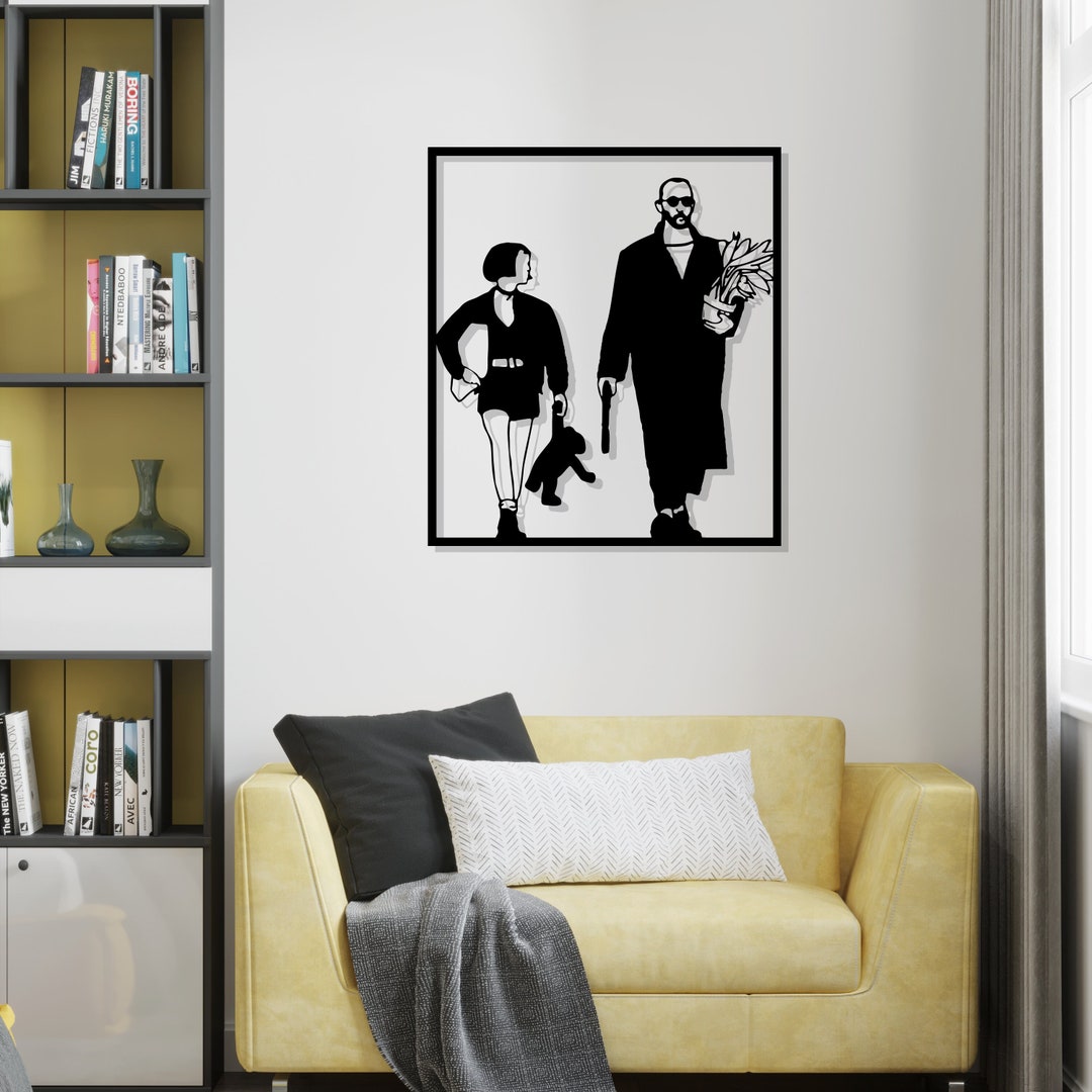 Leon Metal Wall Art, Leon Professinal Metal Home Decor, Movies Lovers ...