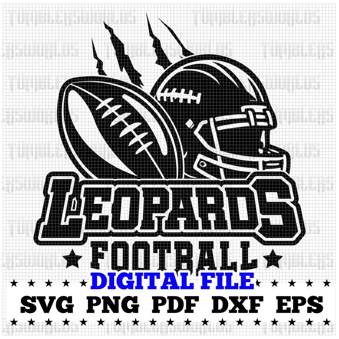High School Leopards Football Svg, Leopard Svg, Leopards Svg Cut File ...