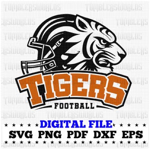 Tigers Football Svg Tiger Football Svg Tigers Football Png Tigers Svg ...