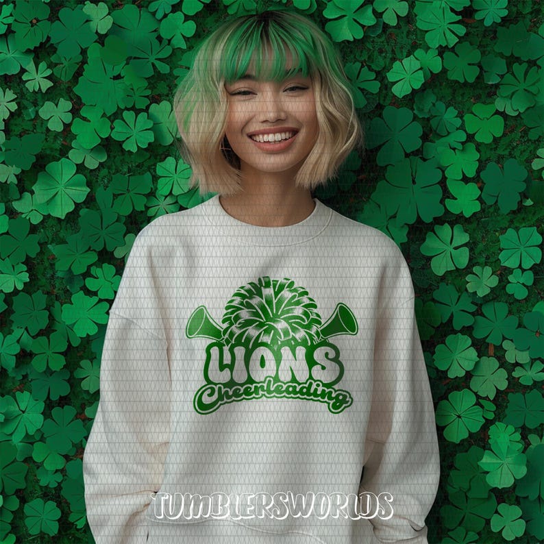Lions Cheerleading Svg, Lion Cheerleading Svg, Lions Cheer Svg, Lion ...
