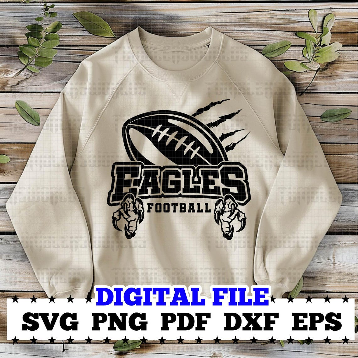 Eagles Football Svg Eagle Football Svg Eagles Football Png Eagles ...
