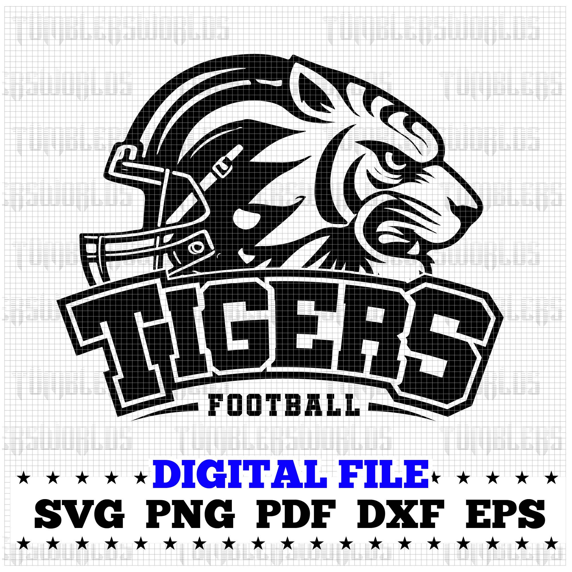 Tigers Football Svg Tiger Football Svg Tigers Football Png Tigers Svg ...