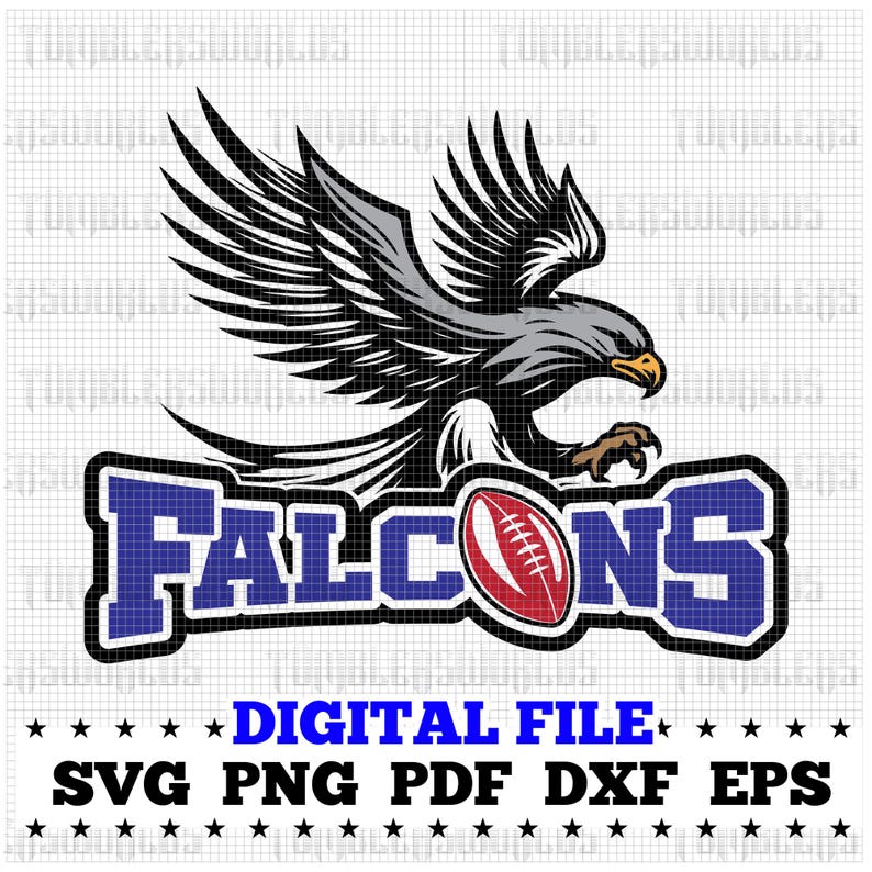 Falcons Football Svg, Falcon Svg, Falcons Svg, Falcon Football Svg ...