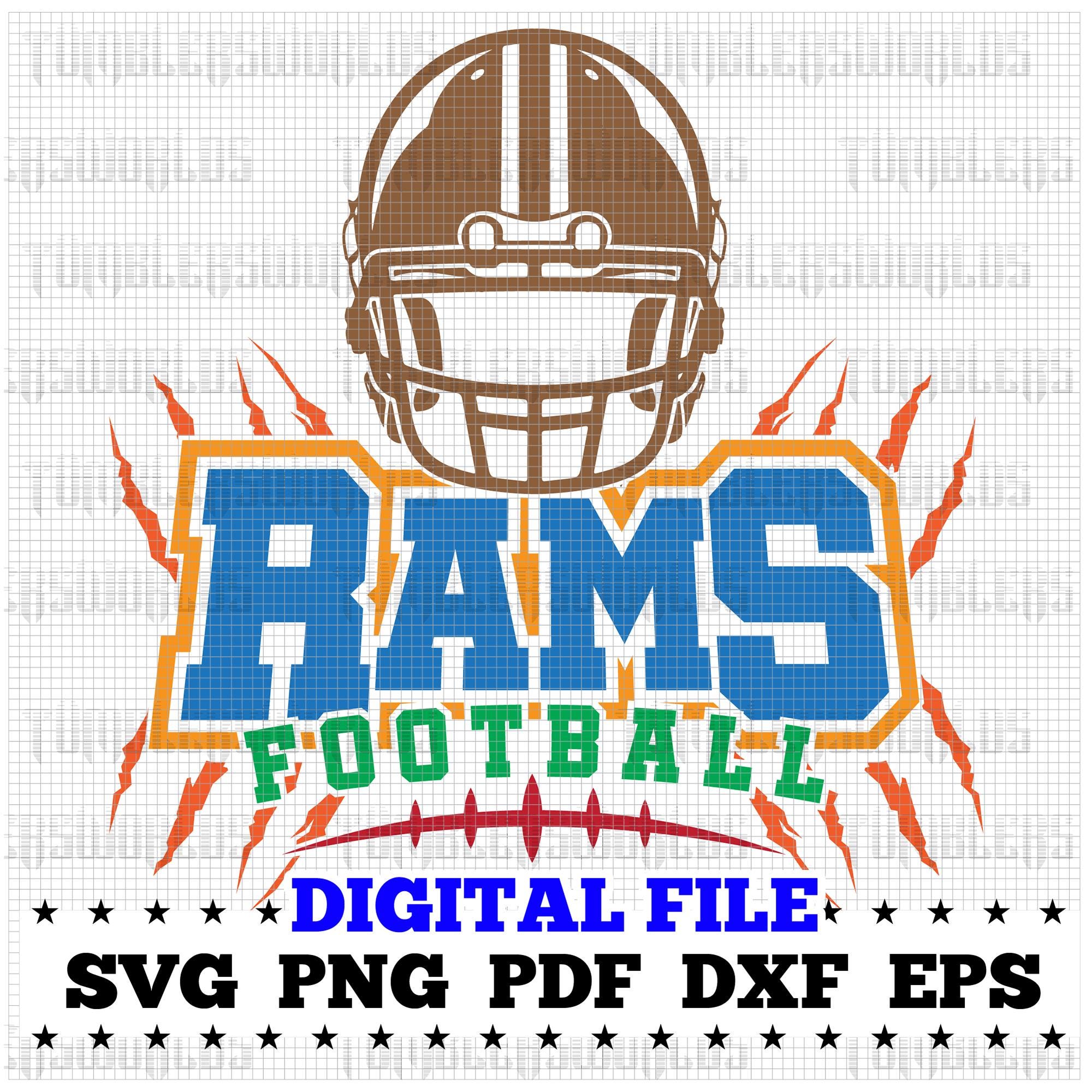 Rams Football Svg Ram Football Svg Rams Football Png Rams Svg Ram Svg ...
