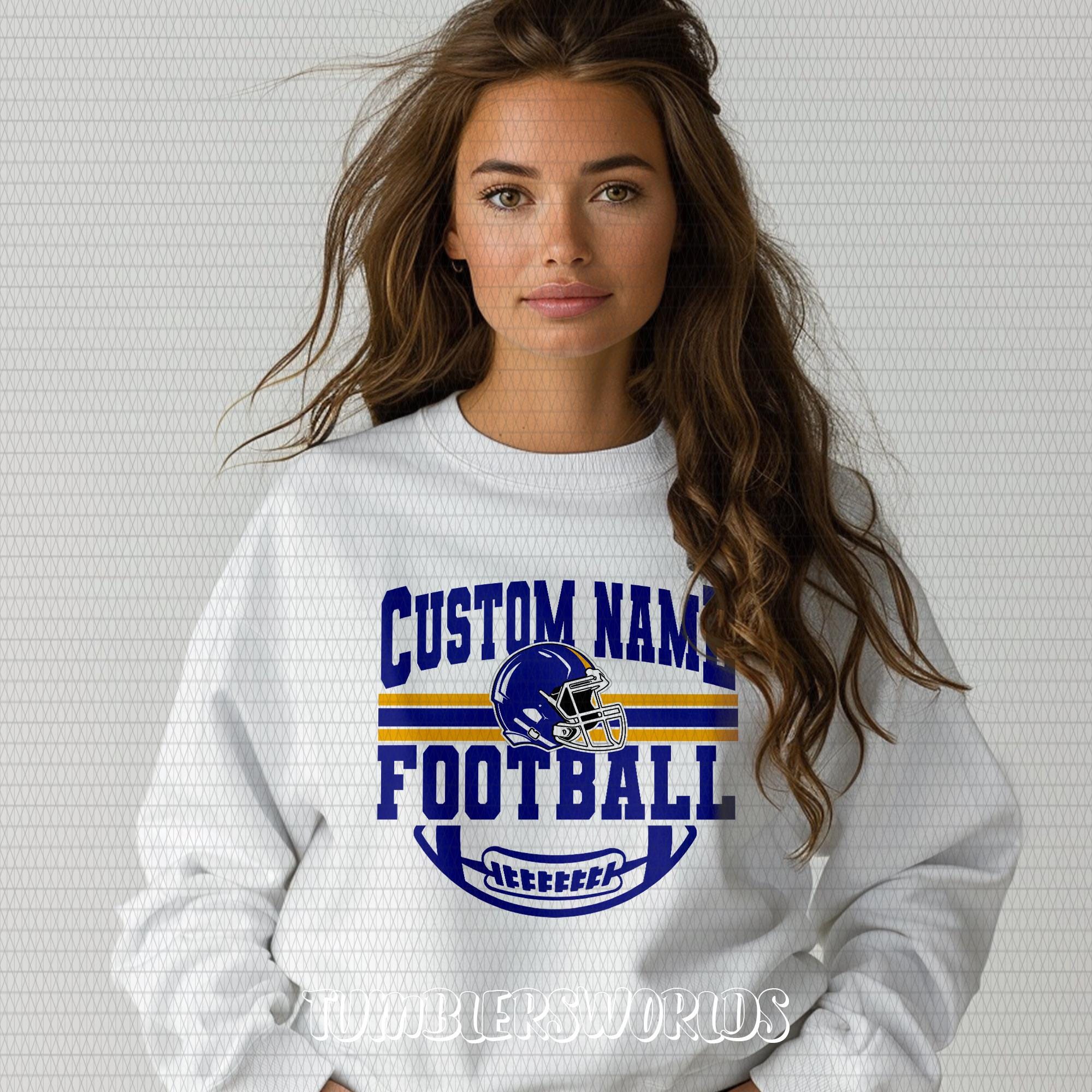 Custom Football Team Name Design – Personalized Helmet Logo SVG, Sport ...