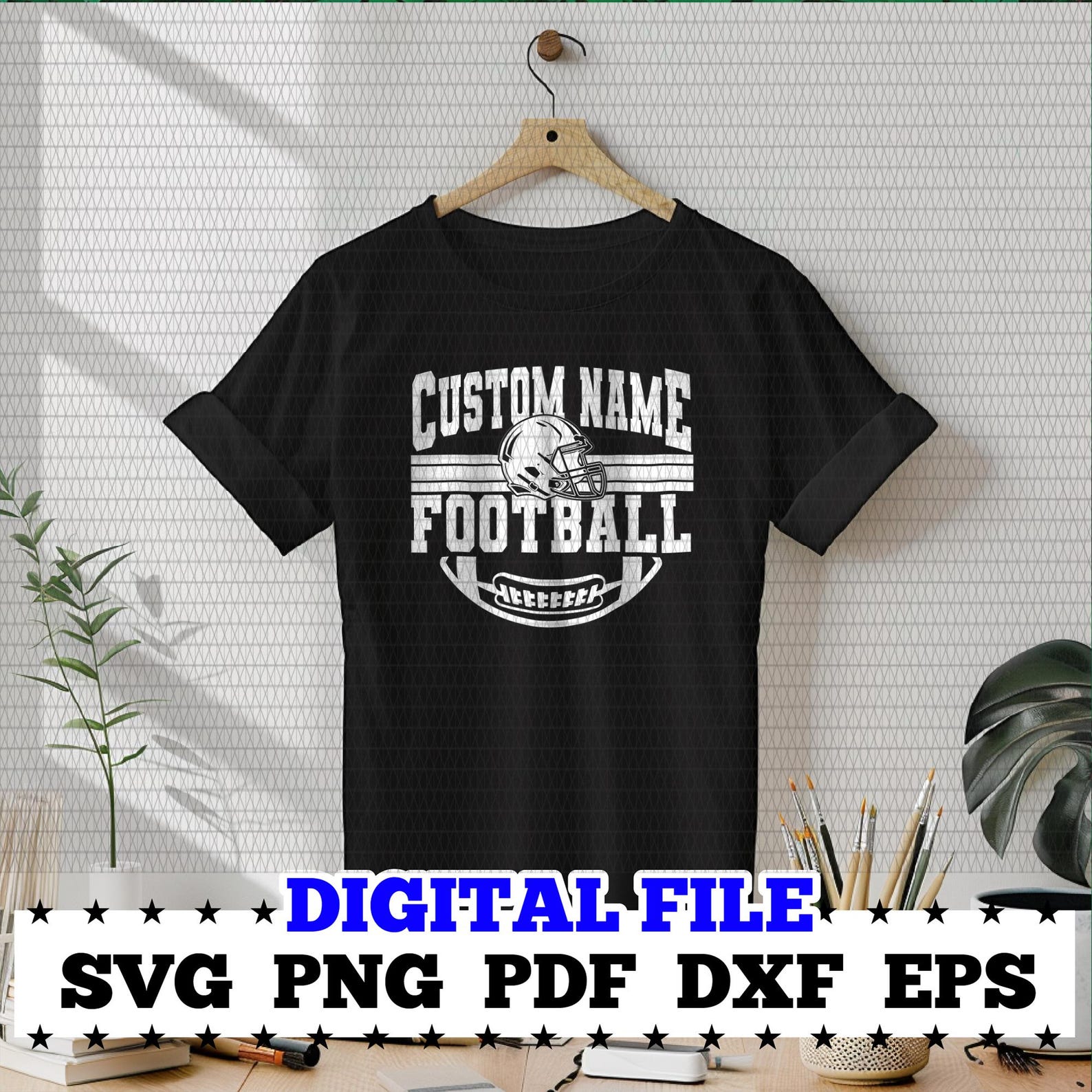 Custom Football Team Name Design – Personalized Helmet Logo SVG, Sport ...