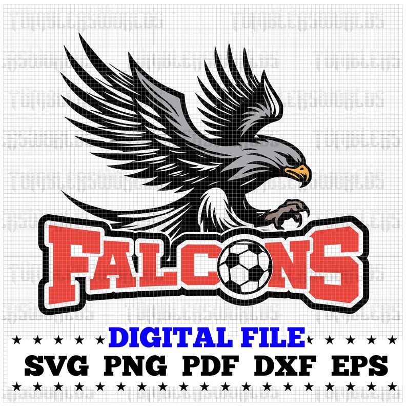 Falcons Soccer Svg Png, Falcons, Soccer Svg, Falcon, Soccer Shirt ...