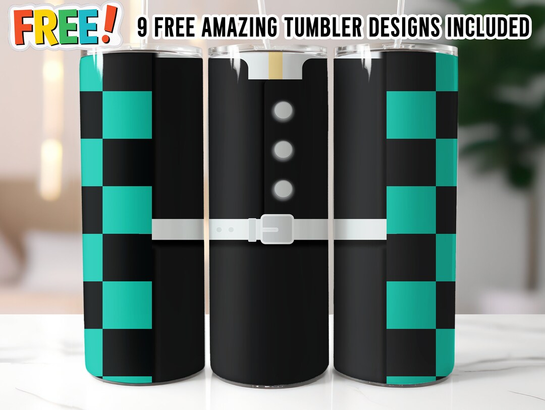 Tanjiro Uniform Tumbler Wrap, Tumbler Design Sublimation, Tanjiro ...