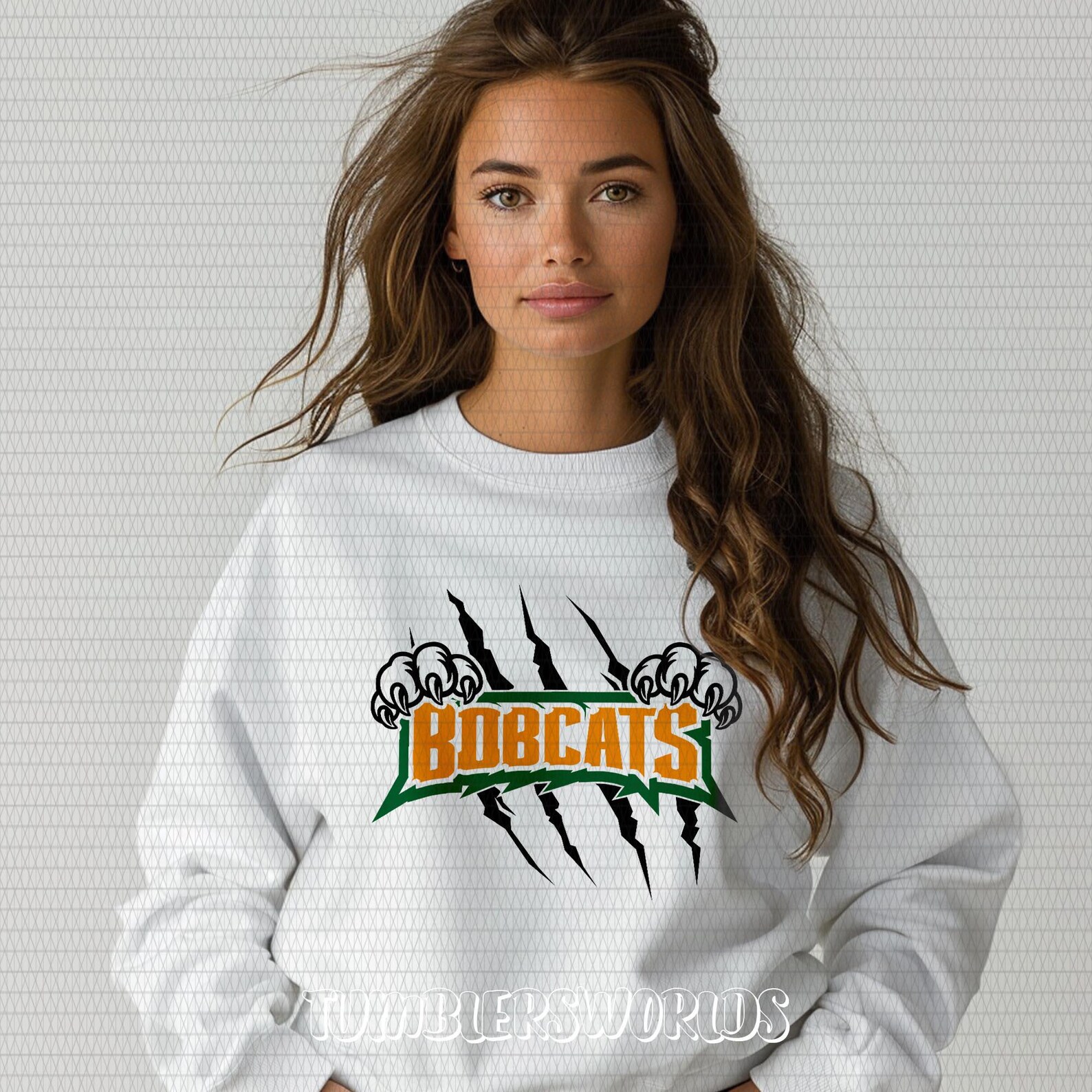 Bobcats Mascot SVG With Claw Marks – Fierce Wildcat School Team Logo ...