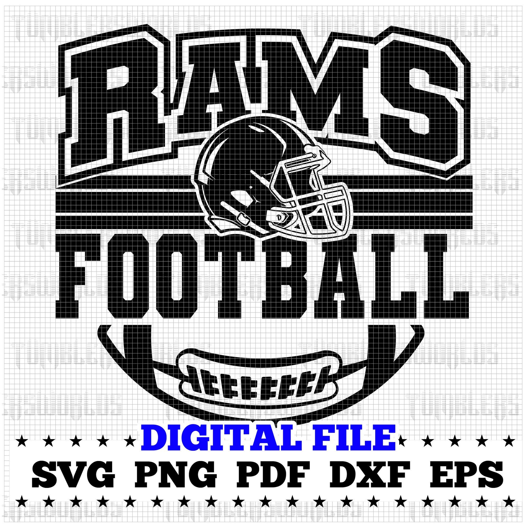Rams Football Svg, Football Svg, Sports Svg, Football Shirt ...
