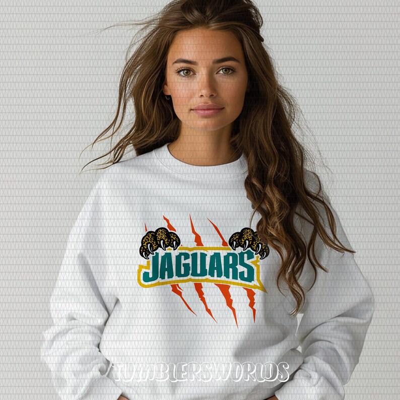 Jaguars Mascot Logo With Claw Marks SVG – Bold Football Team Design for ...