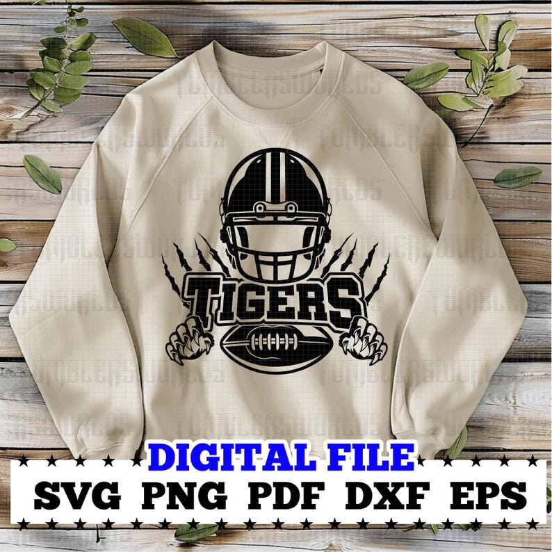 Tigers Football Svg Tiger Football Svg Tigers Football Png Tigers Svg ...