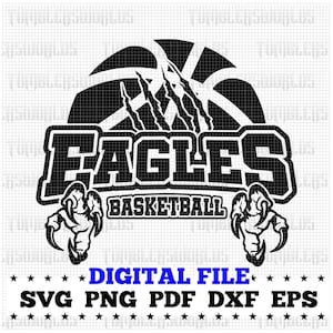 High School Eagles Basketball Svg, Eagle Hawk Bird Svg, Eagles Mascot ...