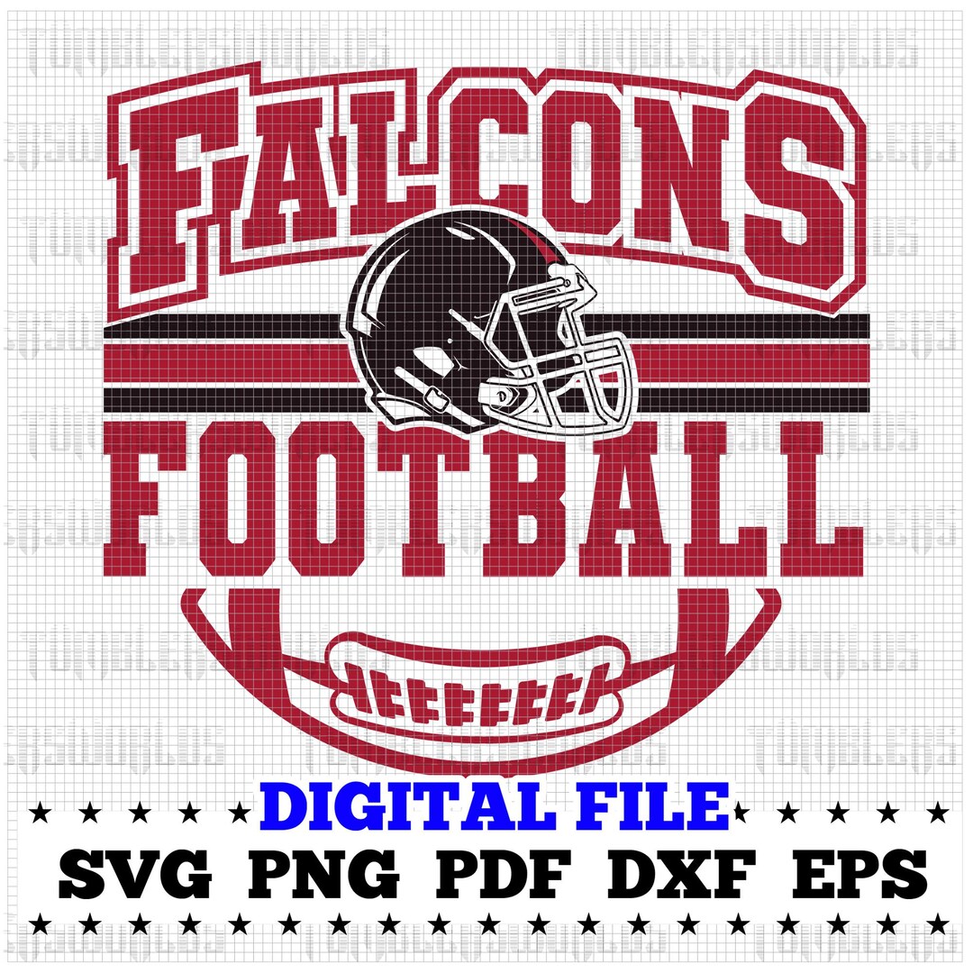 Falcons Football Svg, Football Svg, Sports Svg, Football Shirt ...