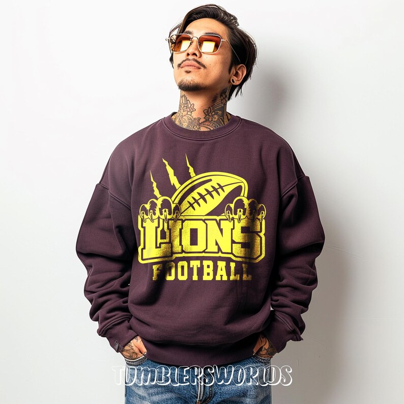 Lions Football Svg, Lion Football Svg, Lions Svg, Lion Svg, Lions ...