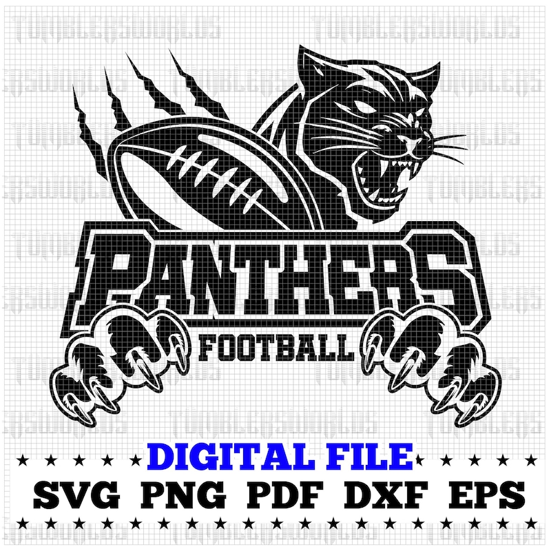 Panthers Svg - Etsy