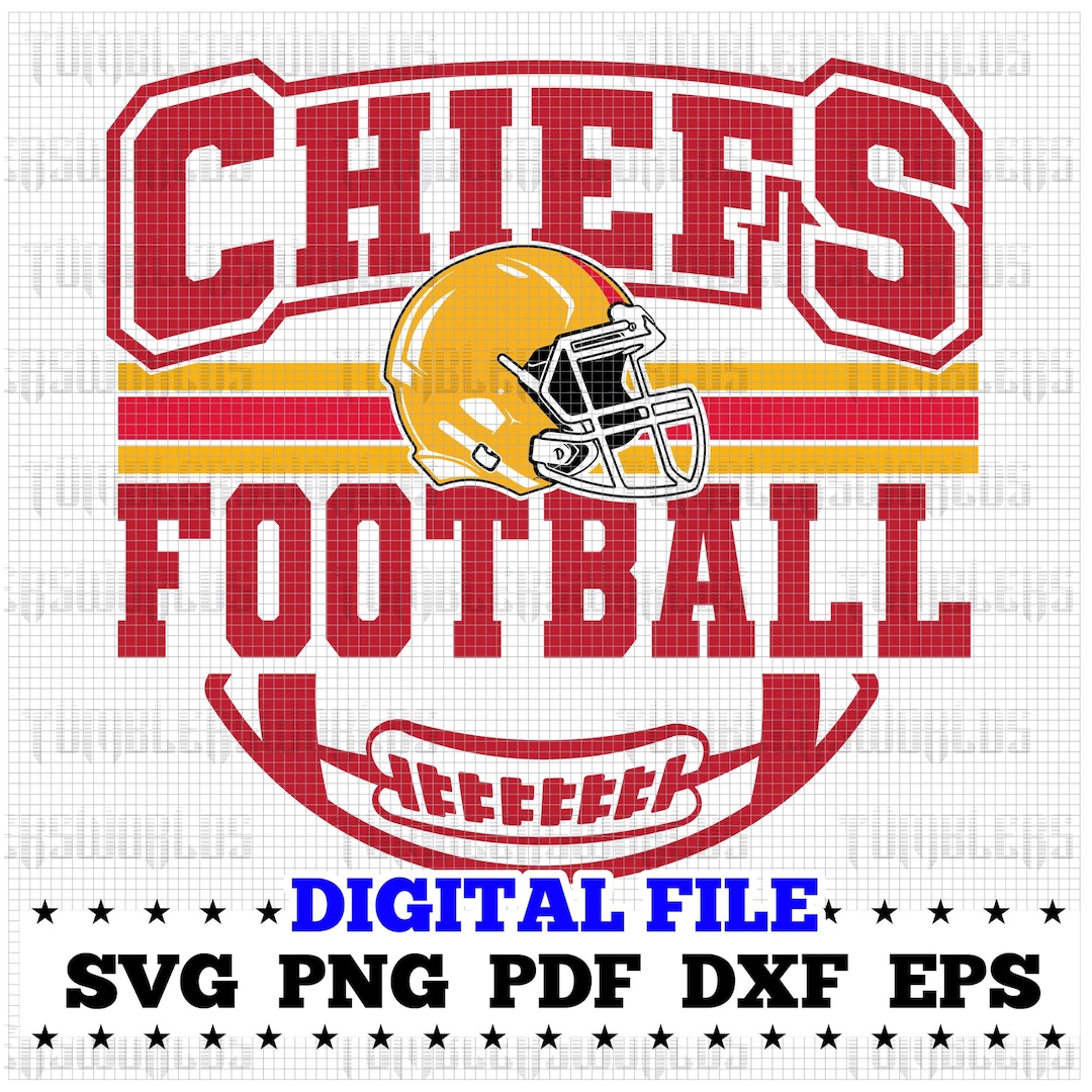 Chiefs Football Svg, Football Svg, Sports Svg, Football Shirt ...
