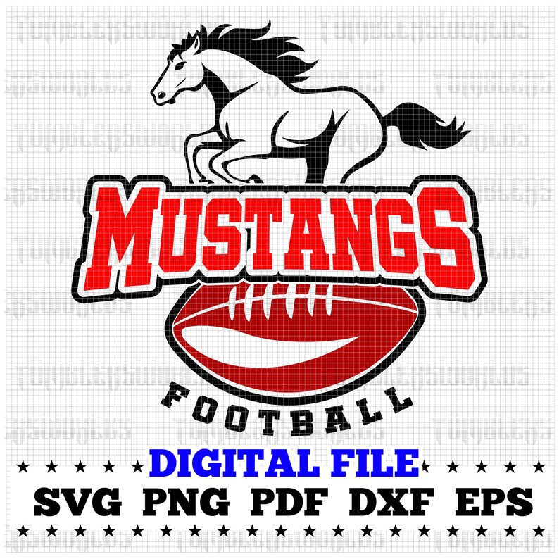 Mustangs Football Svg Mustang Football Svg Mustangs Football Png ...