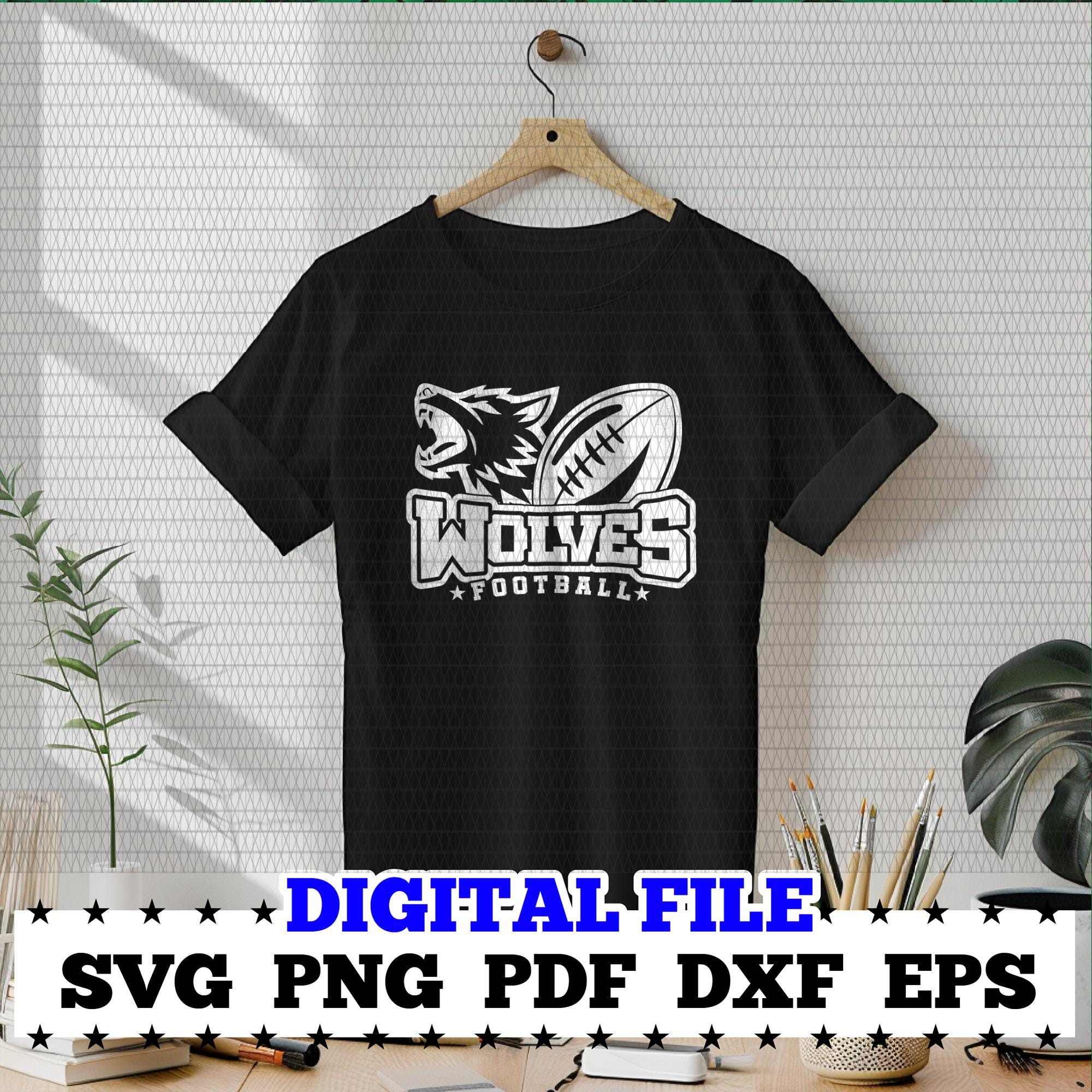 Wolves Svg Png, Wolves Football Svg, Wolves Mascot Svg, Svg Png Eps Dxf ...
