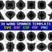 30 Wind Spinner, Wind Spinner Template, Wind Spinner Svg Template, Wind ...