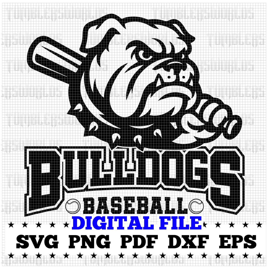 Bulldogs Baseball Svg, Bulldog Baseball Svg, Bulldog Svg, Bulldogs Svg ...