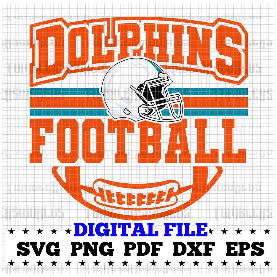 Dolphins Football Svg, Football Svg, Sports Svg, Football Shirt ...