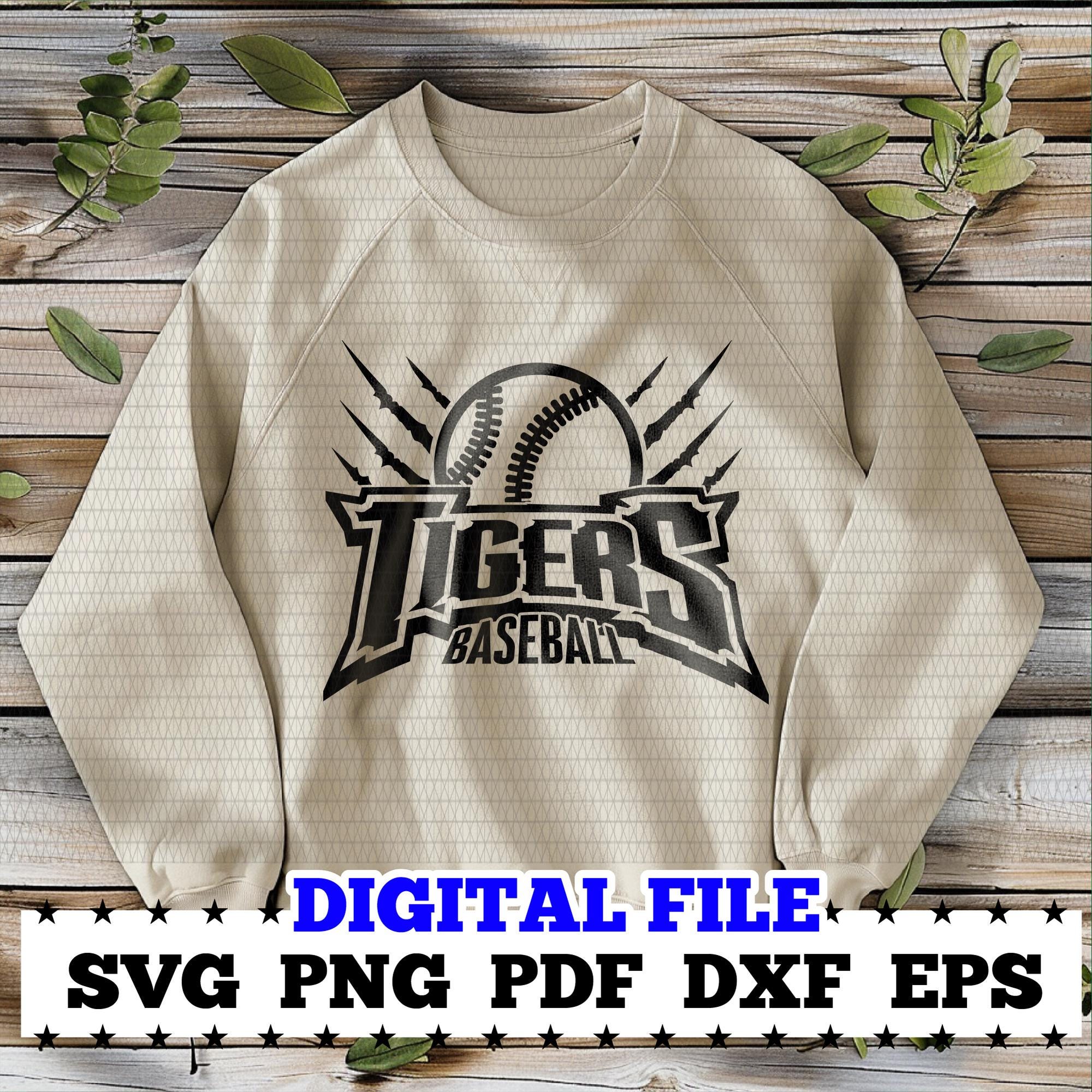Baseball Svg, Tiger Baseball Svg, Tiger, Tigers, Baseball, Svg, Dxf ...