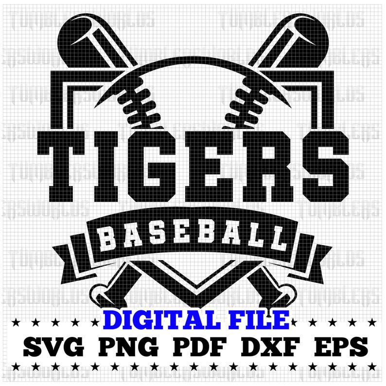 Tigers Baseball Svg Team Logo Cut File for Cricut and Sublimation ...