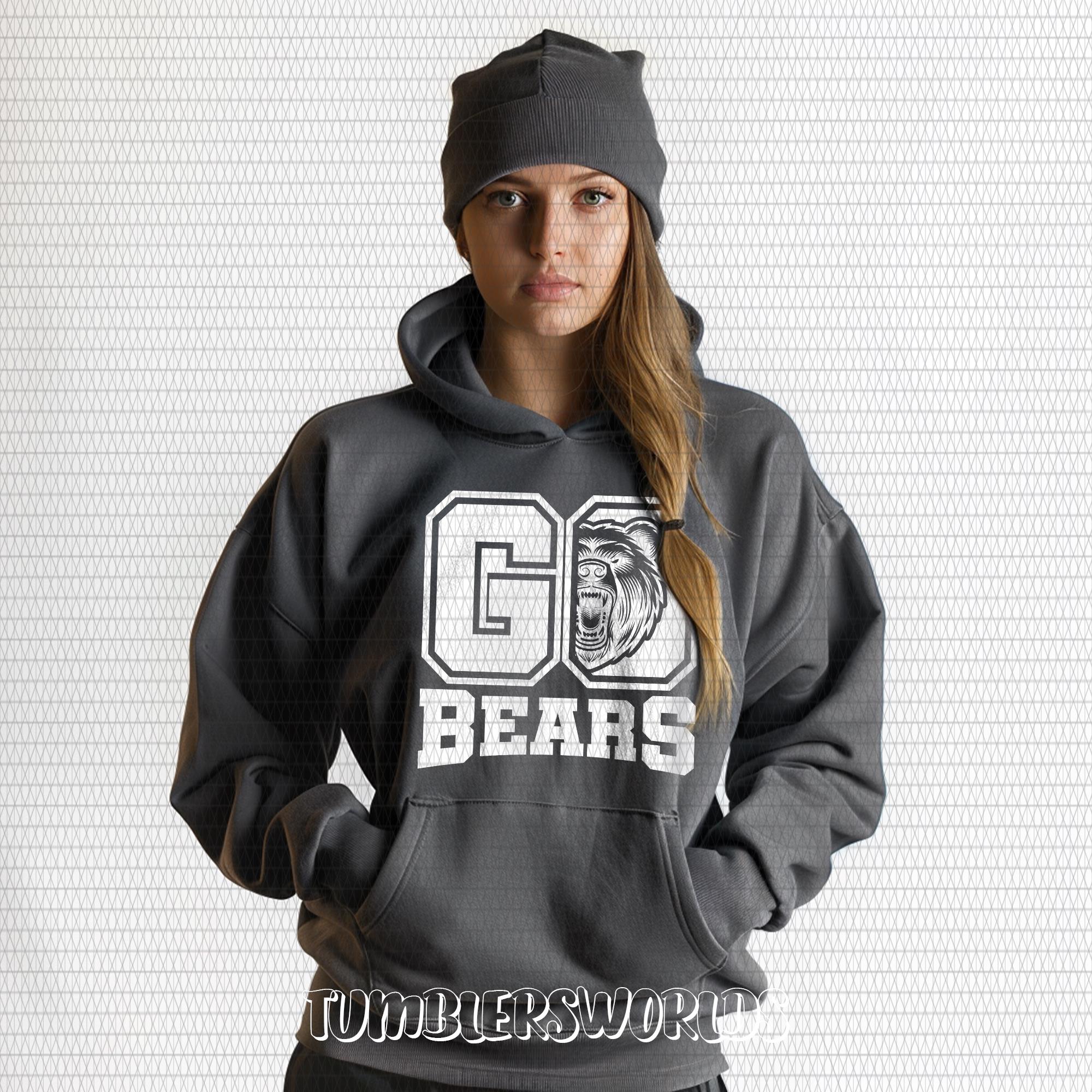Go Bears Svg, Bear Svg, High School Bears Sport Sublimation Svg, Bears ...