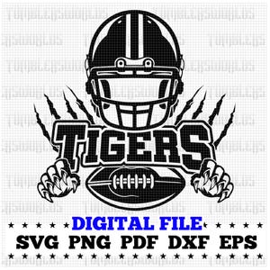 Tigers Football Svg Tiger Football Svg Tigers Football Png Tigers Svg ...
