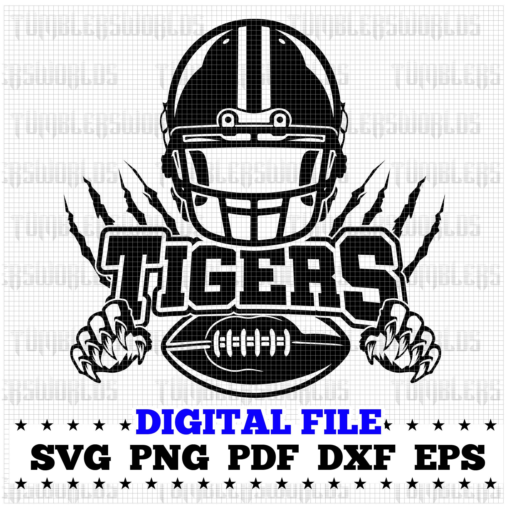 Tigers Football Svg Tiger Football Svg Tigers Football Png Tigers Svg ...