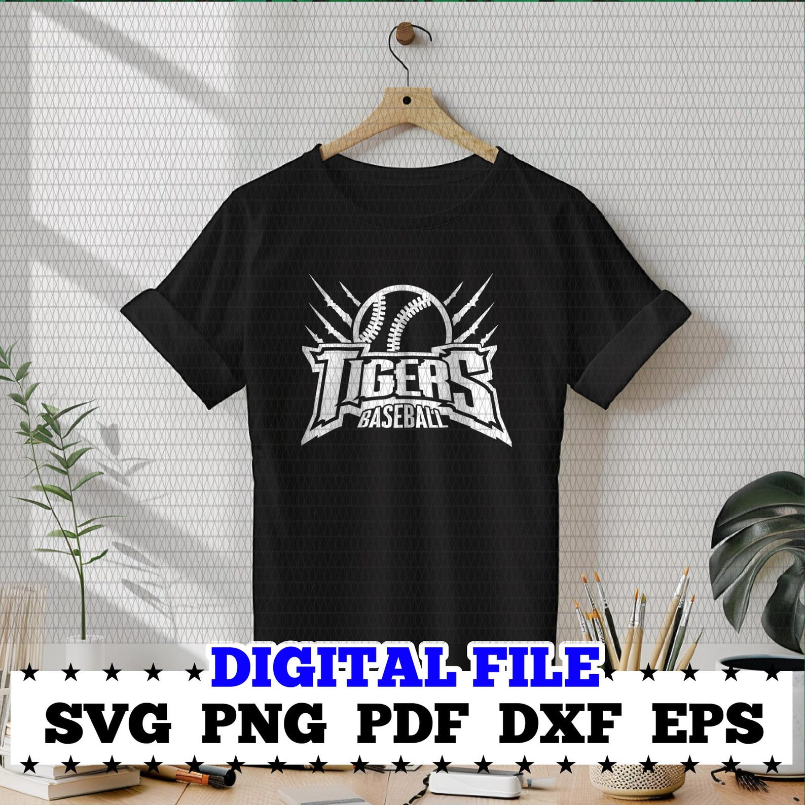 Baseball Svg, Tiger Baseball Svg, Tiger, Tigers, Baseball, Svg, Dxf ...