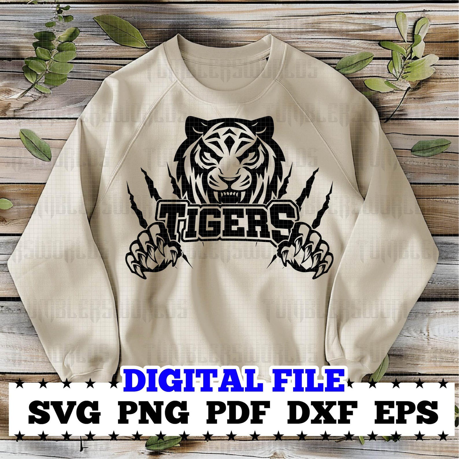 Tigers Svg, Tiger Svg, Tigers Mascot Svg, Cricut Silhouette Files, Tigers Png, Tigers School ...