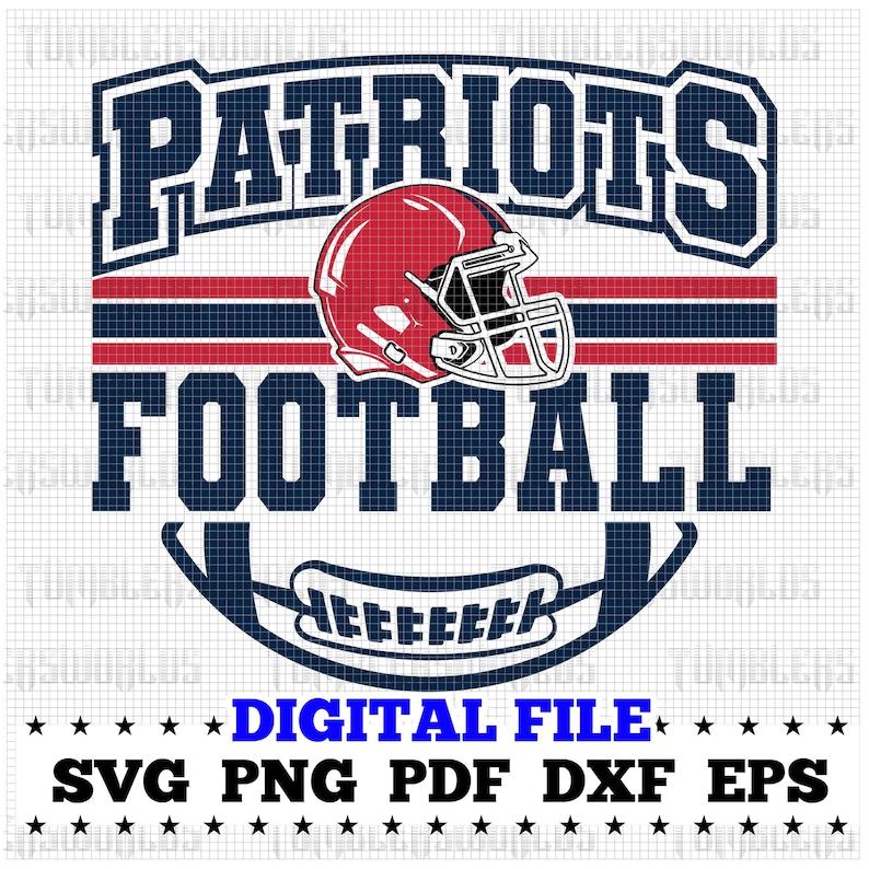 Patriots Football Svg, Football Svg, Sports Svg, Football Shirt ...
