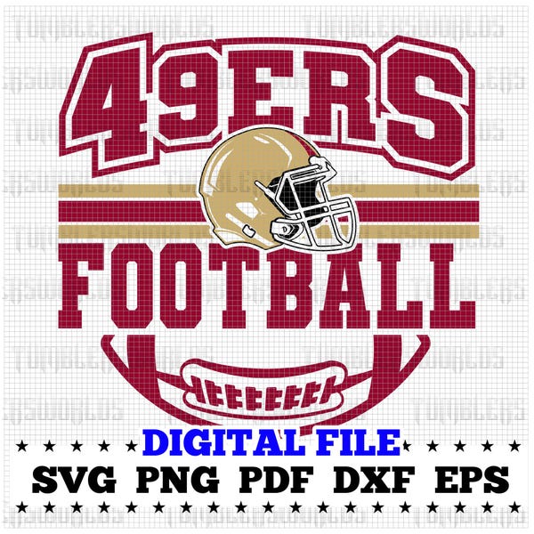 49ers Logo Svg Black and White - Etsy