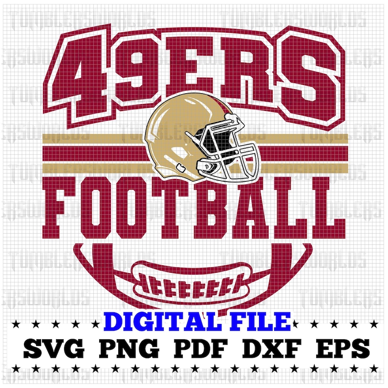49ers Football Svg, Football Svg, Sports Svg, Football Shirt ...