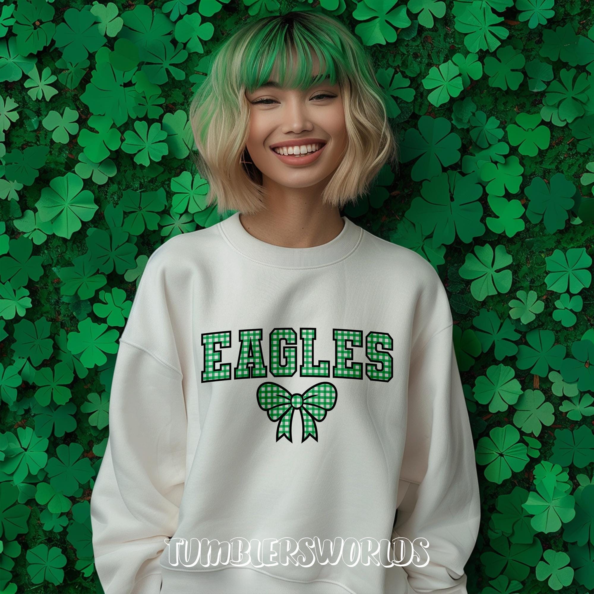 Eagles Gingham Bow SVG Bundle | Multi-color School Spirit PNG ...