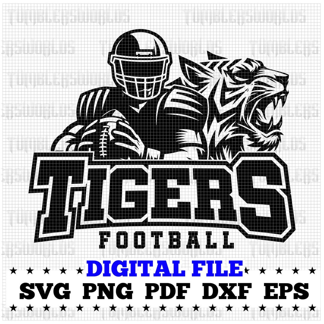 Tigers Football Svg Tiger Football Svg Tigers Football Png Tigers Svg ...