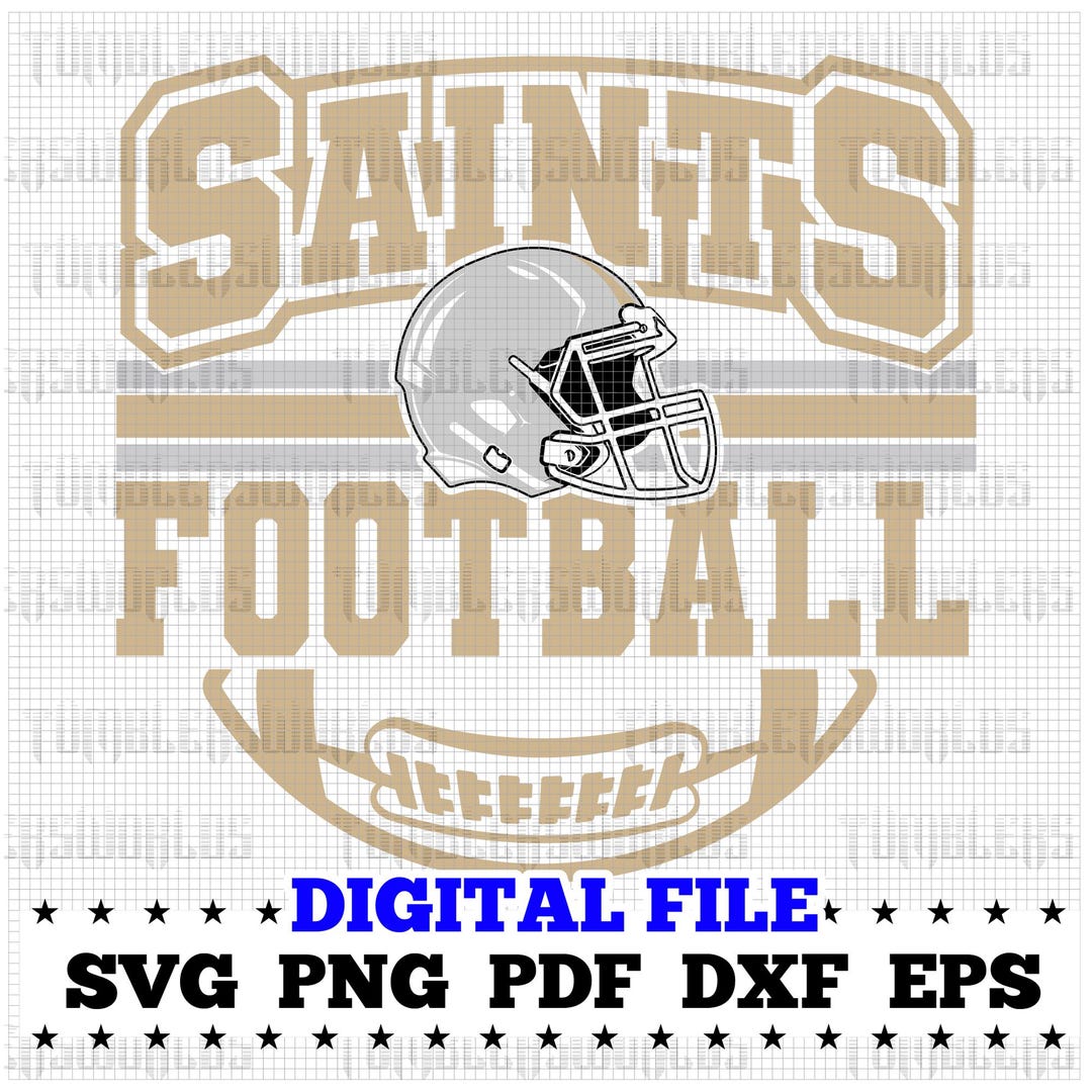 Saints Football Svg, Football Svg, Sports Svg, Football Shirt ...